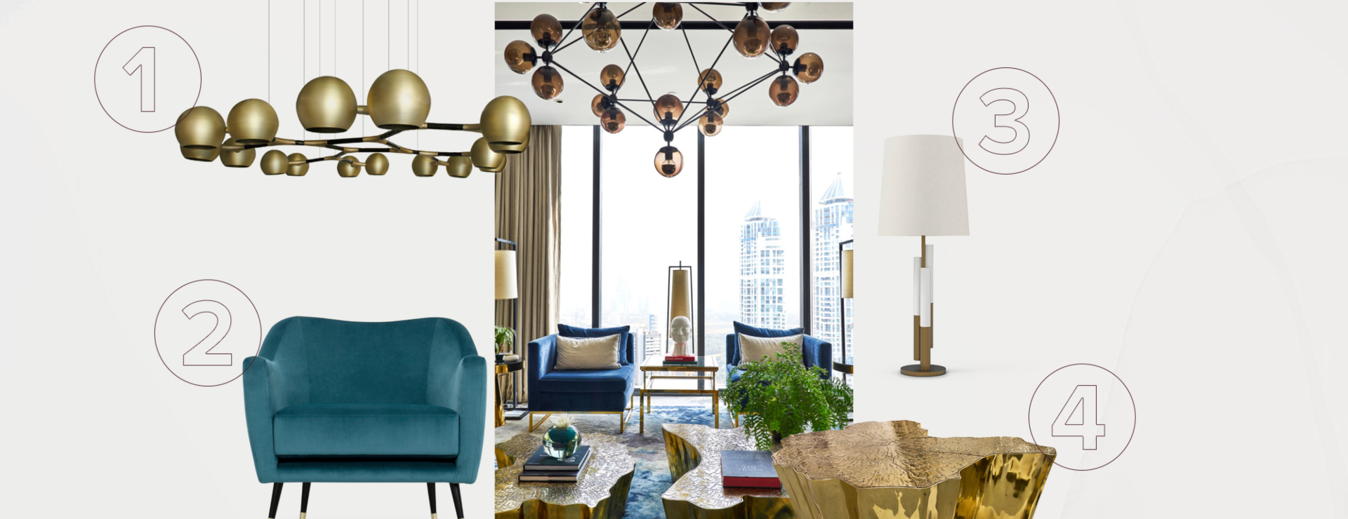 Living Room Design Inspired by Hirsch Bedner Associates
