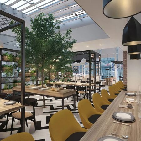 With a grab-and-go concept, Jahez Restaurant includes a small modern ...