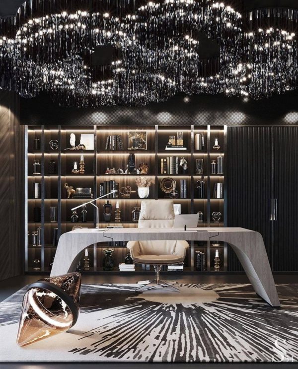 MODERN ENTRYWAY IN INSPIRING DARK TONES