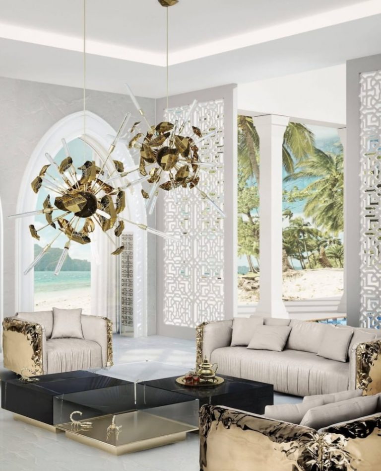 LIVING ROOM AT A CHARMING ATMOSPHERE IN CAFFE LATTE TONES