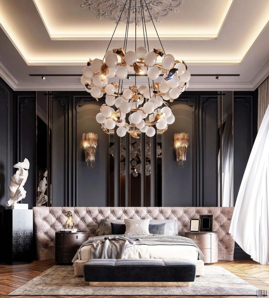 UNIQUE BEDROOM DESIGN WITH BROWN COLORS