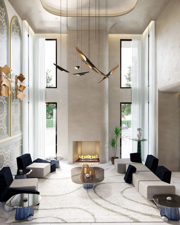 LOBBY HOTEL DESIGN FULL OF COLORFUL PIECES