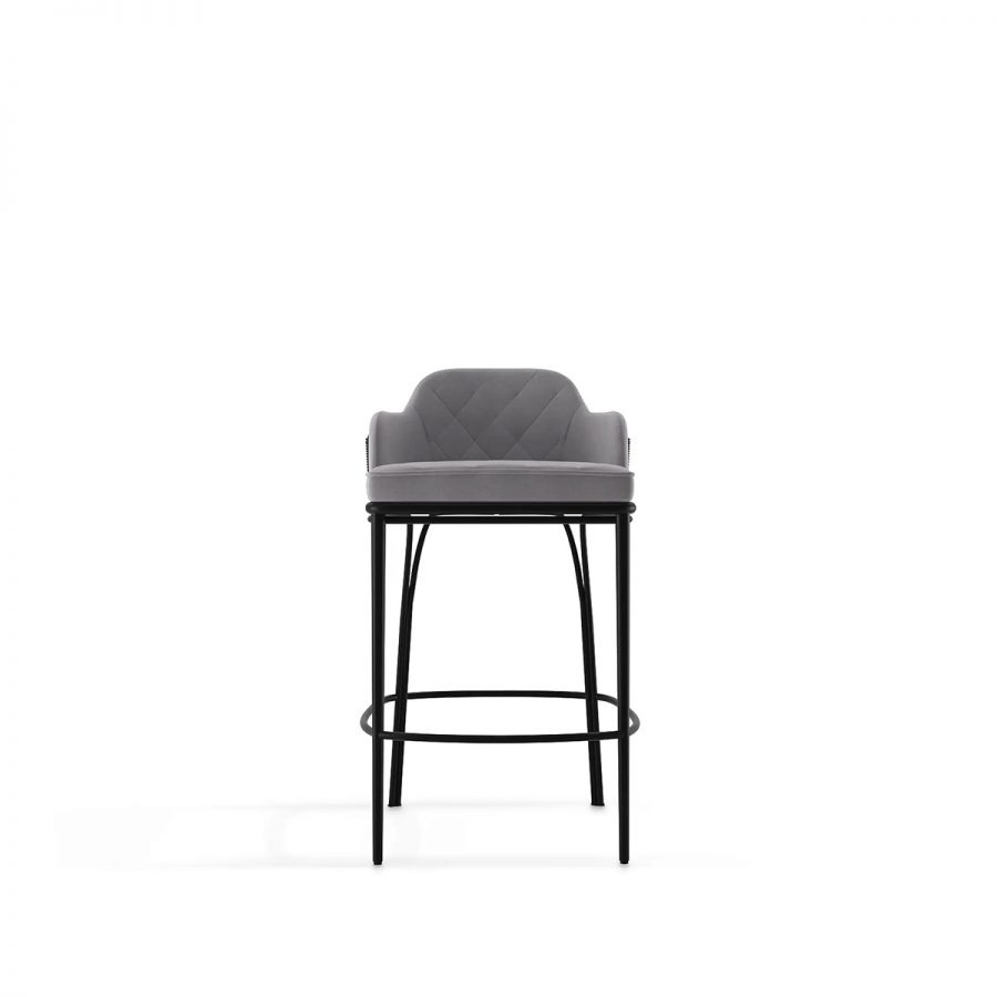 Charla Grey Bar Chair – Covethouse