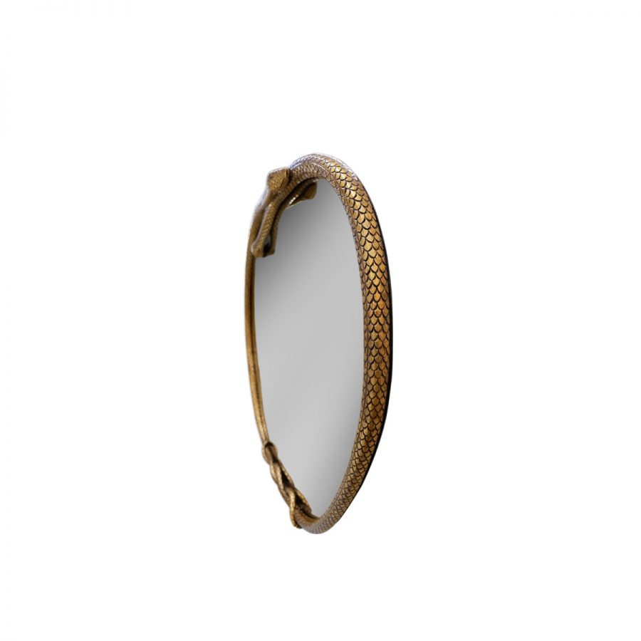 Serpentine Apple-Shaped Mirror – Covethouse